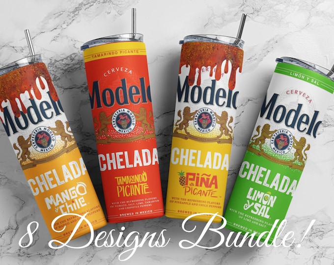 8 Pack Modelo Chelada With and Without Chamoy Rim Seamless - Etsy