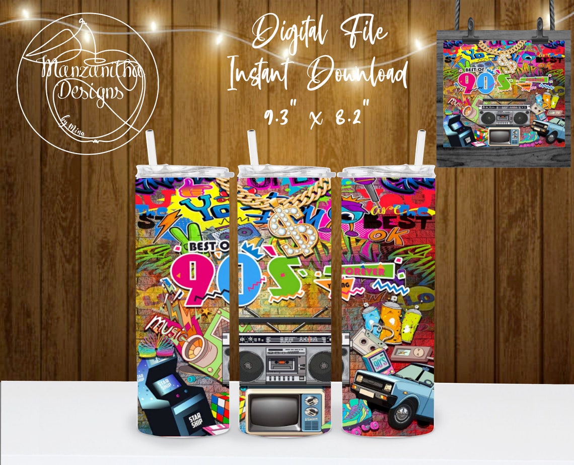 90's Tumbler Wrap Bundle 8 Pack Retro 80's Baby - Etsy