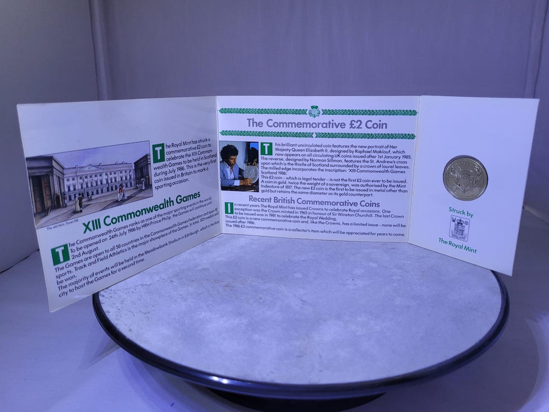 Souvenir Commemorative 2 Ukpound Coin From Edinburgh Commonwealth Games ...