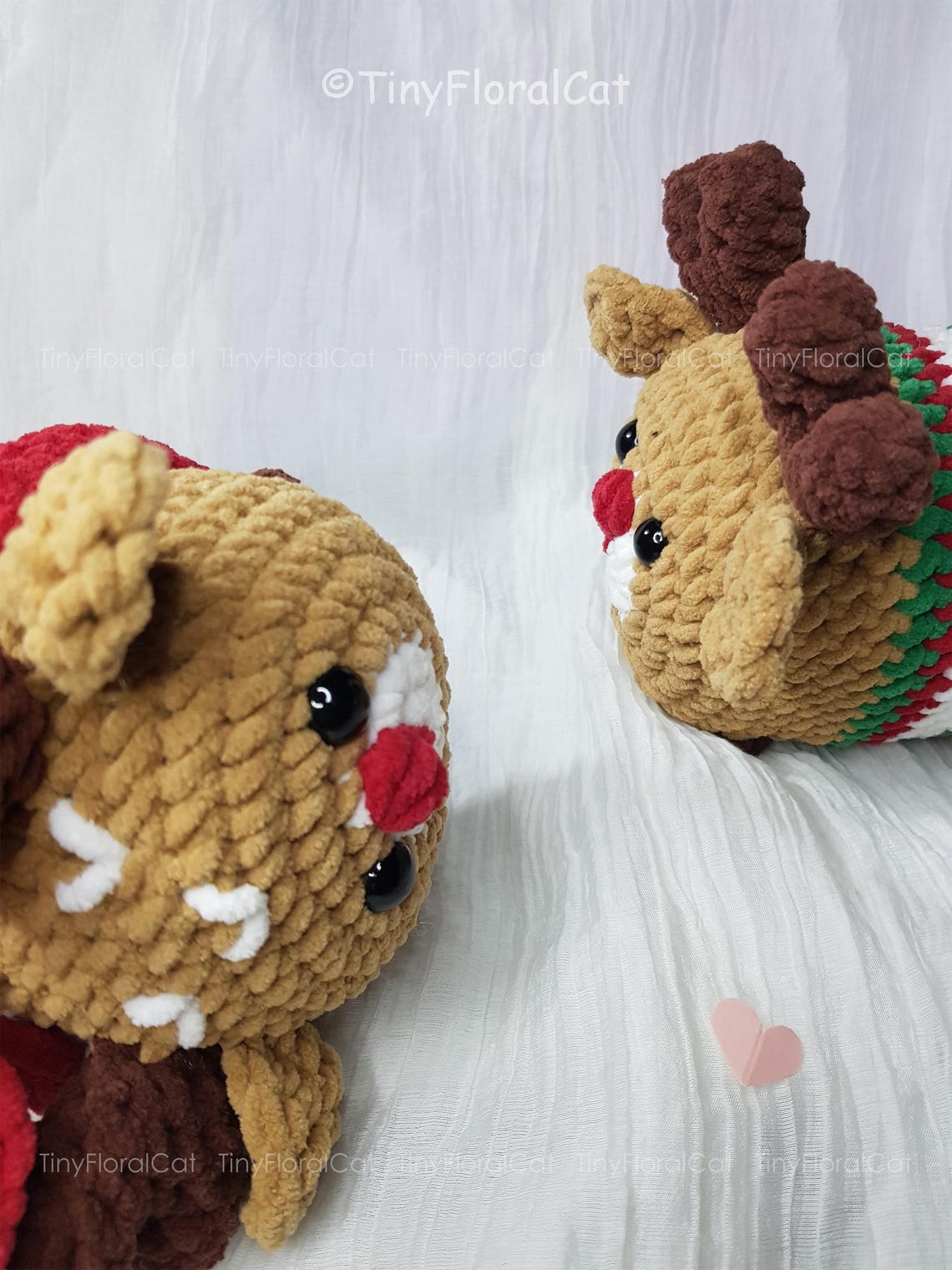 No-sew Loaf Reindeer Crochet Pattern: Comet and Celeste, Christmas Amigurumi English PDF File - Etsy
