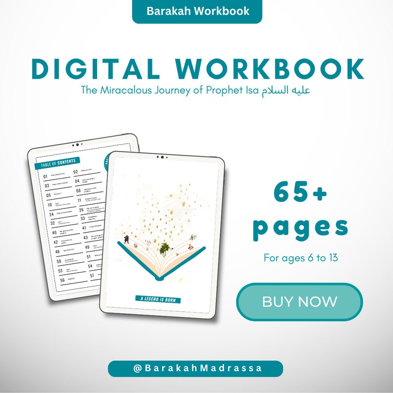 Engaging Prophet Isa/jesus Workbook for Kids and Tweens Printable ...