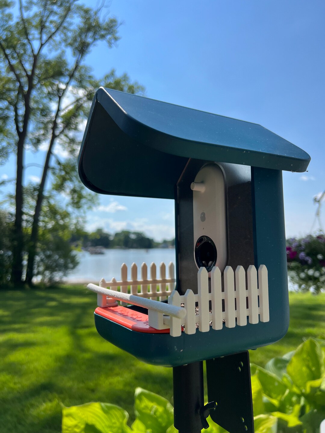 Bird Buddy Picket Fence & Perch Combination white - Etsy