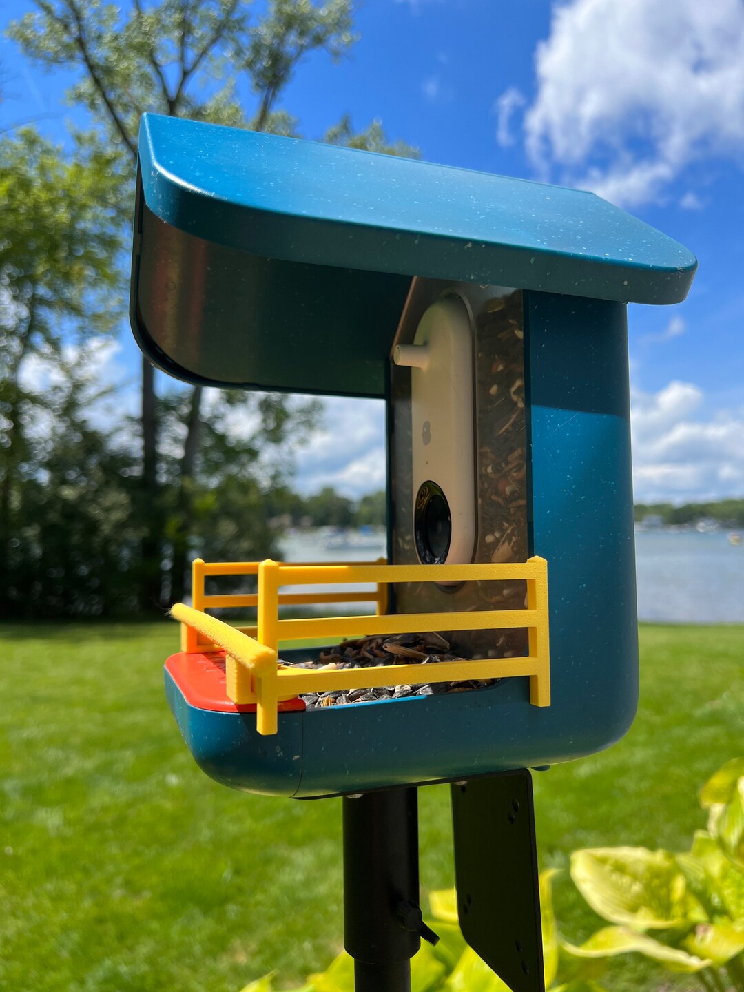 Country Fence & Perch Combination for Bird Buddy Feeder (yellow) - Etsy
