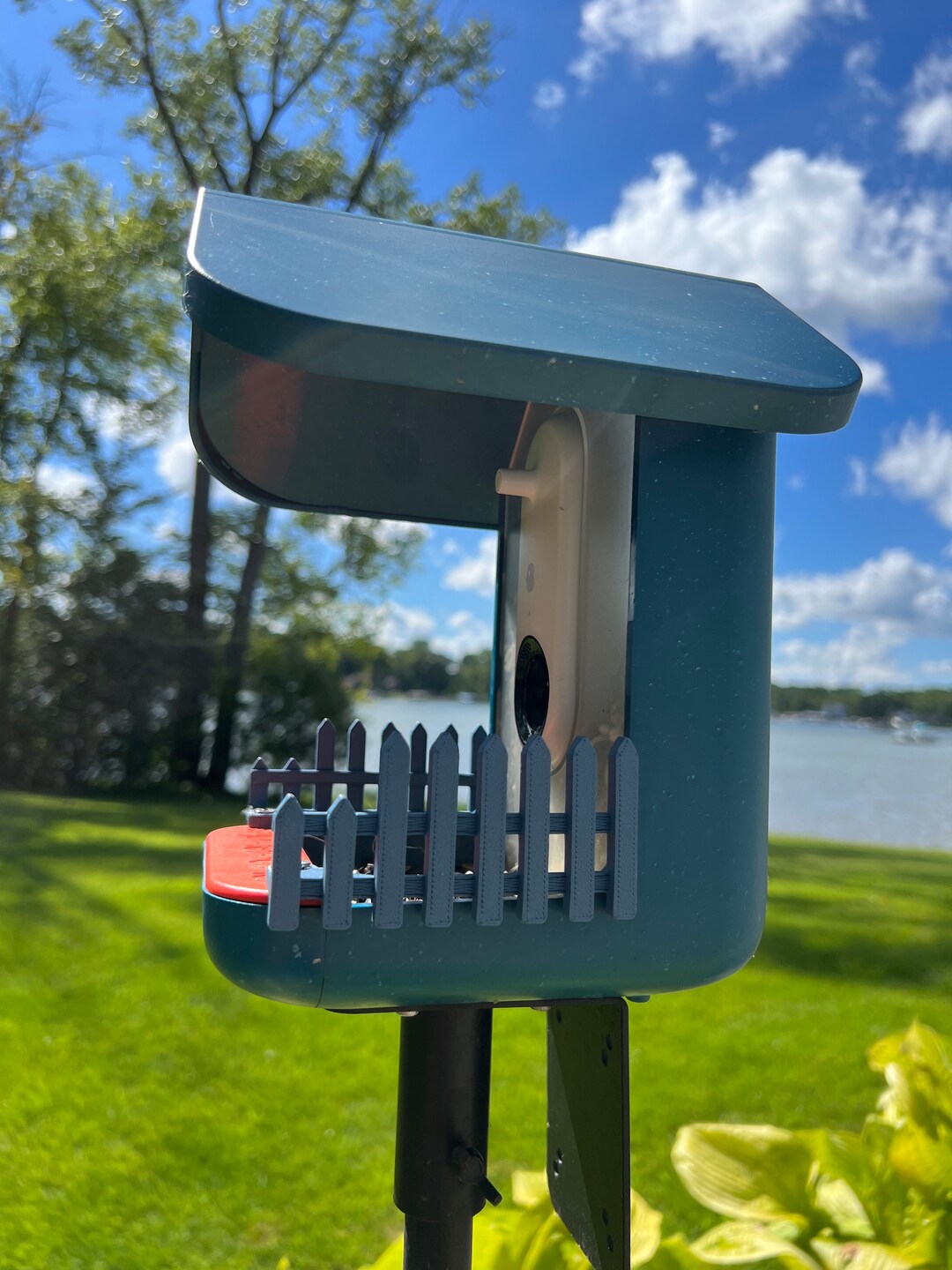 Picket Fence Accessory for Bird Buddy Feeder (medium Blue) - Etsy