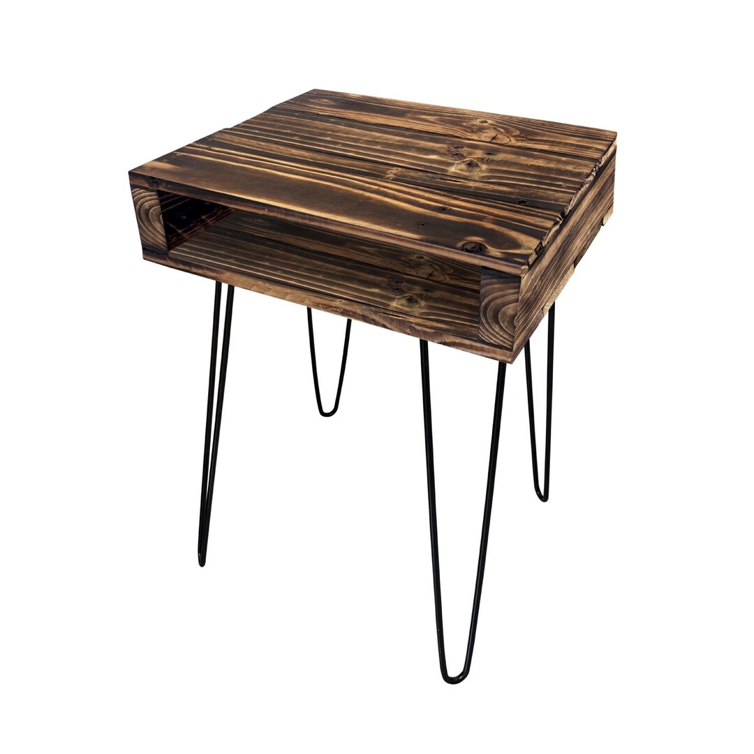 Pallet Night Stand - Reclaimed Pine Wood Side/end Table | Rustic ...