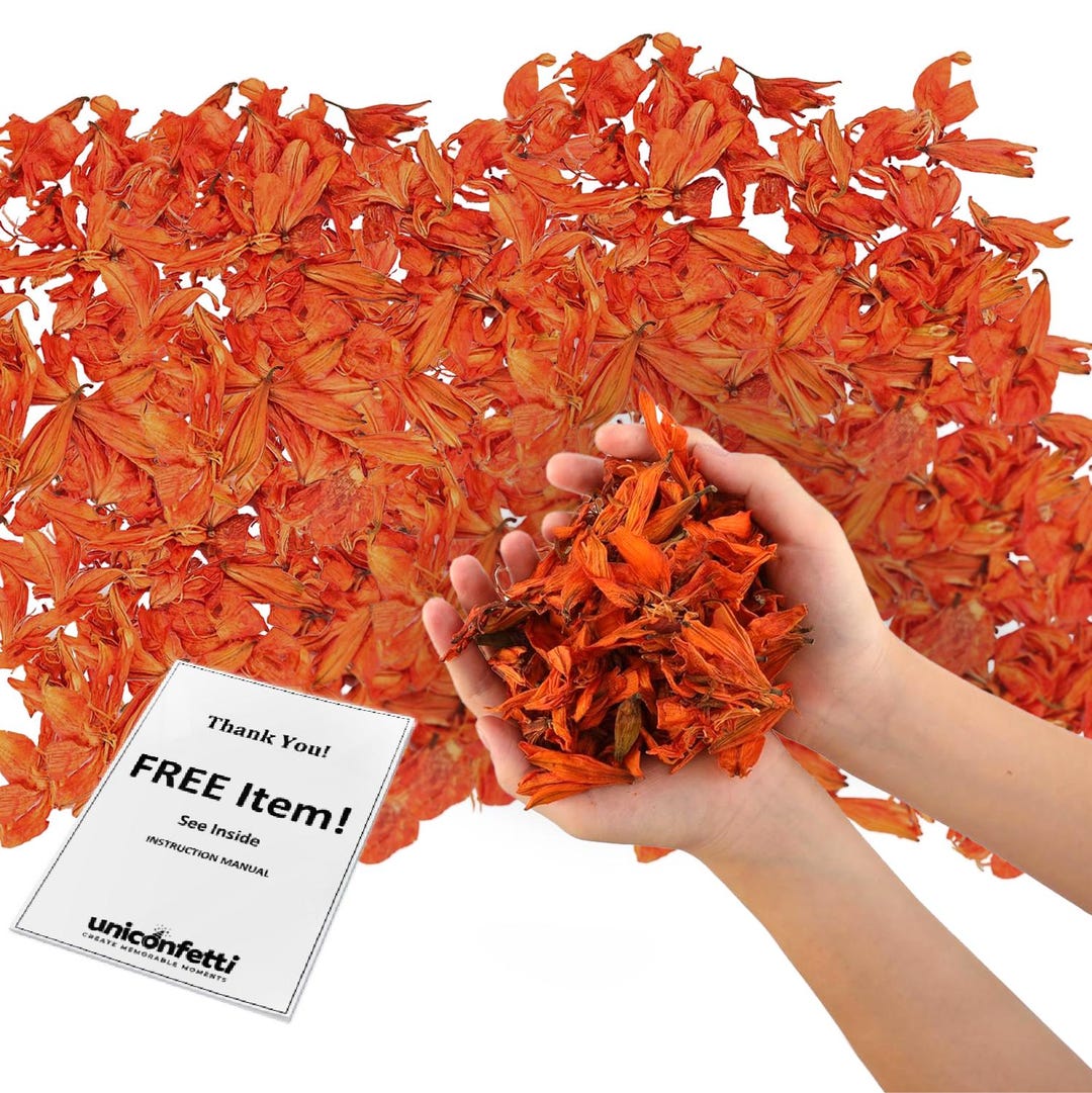 Dried Flower Yellow Lily Biodegradable Confetti - Flower Petals for ...