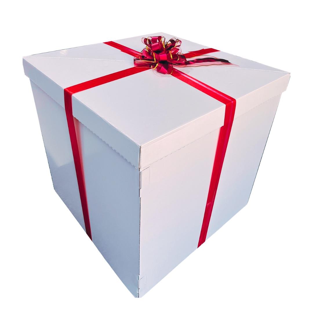 Extra Large Gift Box 28x28x28"—giant, Jumbo, White Gift Box W/ Lid for ...