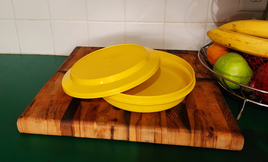 Vintage Tupperware Yellow Seal and Serve - Etsy