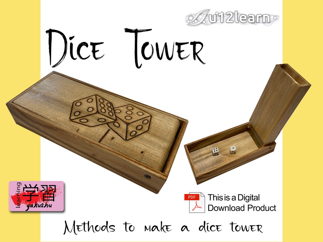 Wooden Dice Tower Plans - Etsy