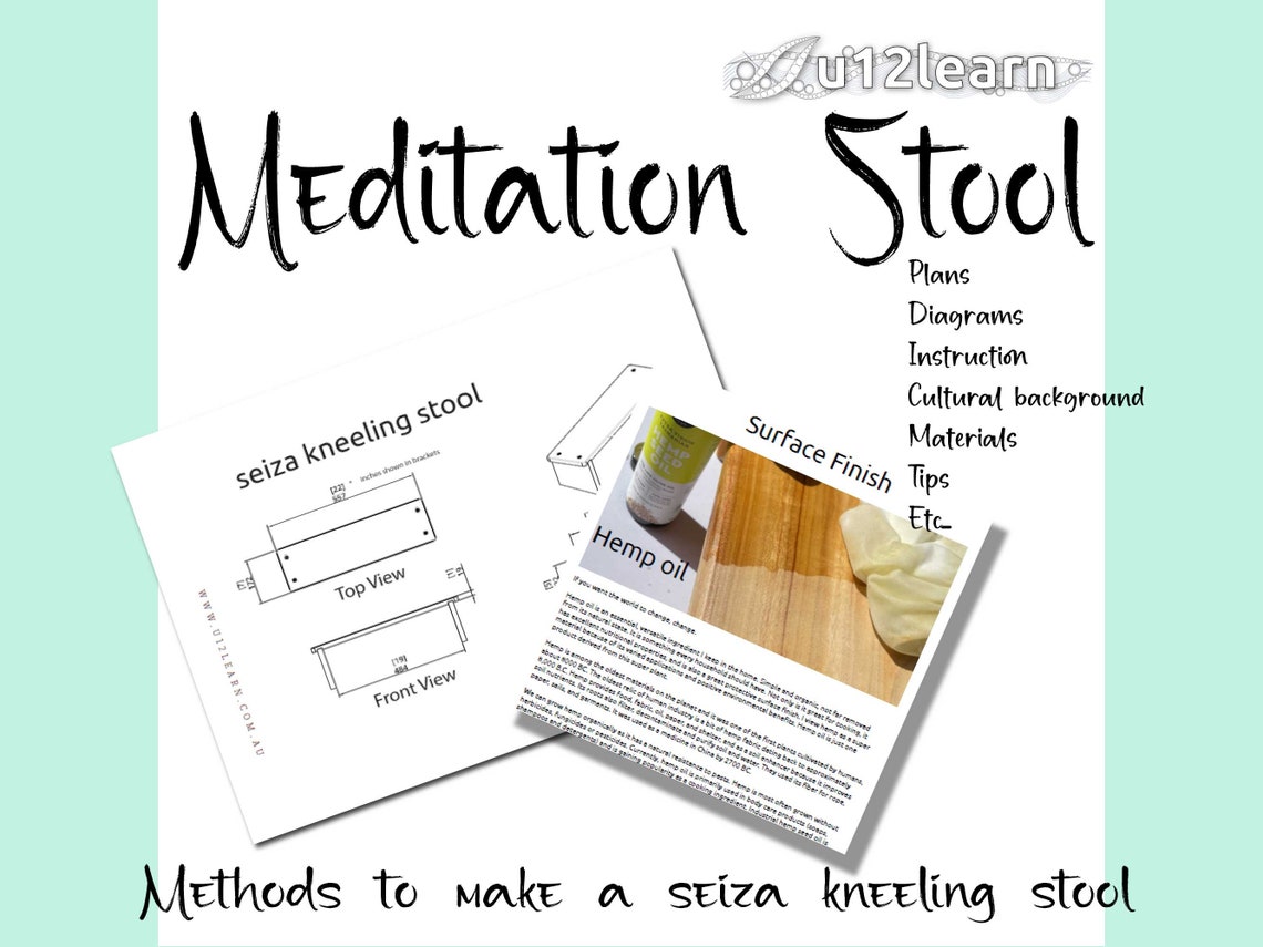 Meditation Seiza Stool Plans - Etsy
