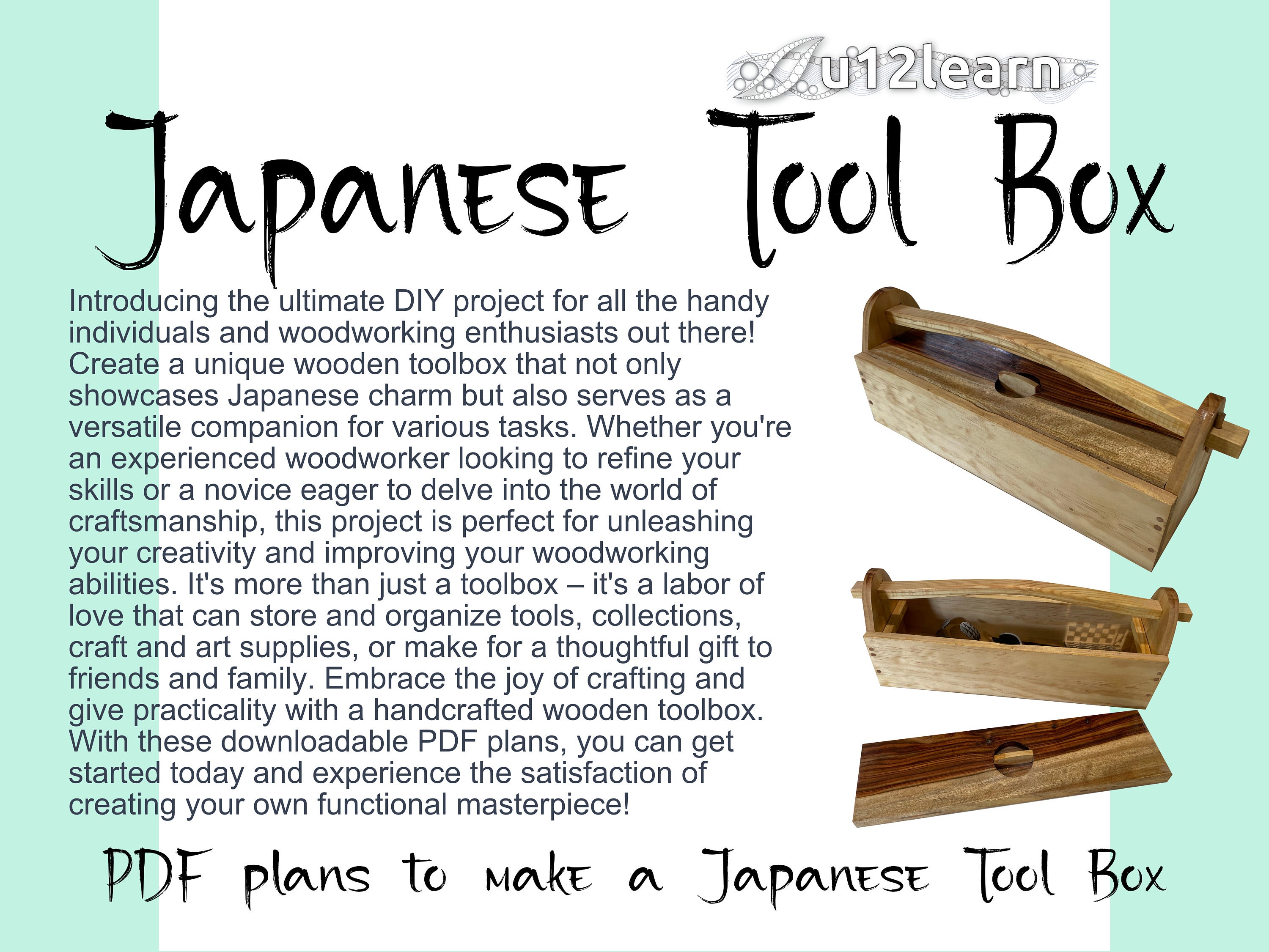 Wooden Japanese Tool Box - Etsy