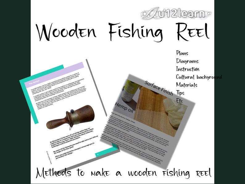Wooden Fishing Reel PDF Plans - Etsy