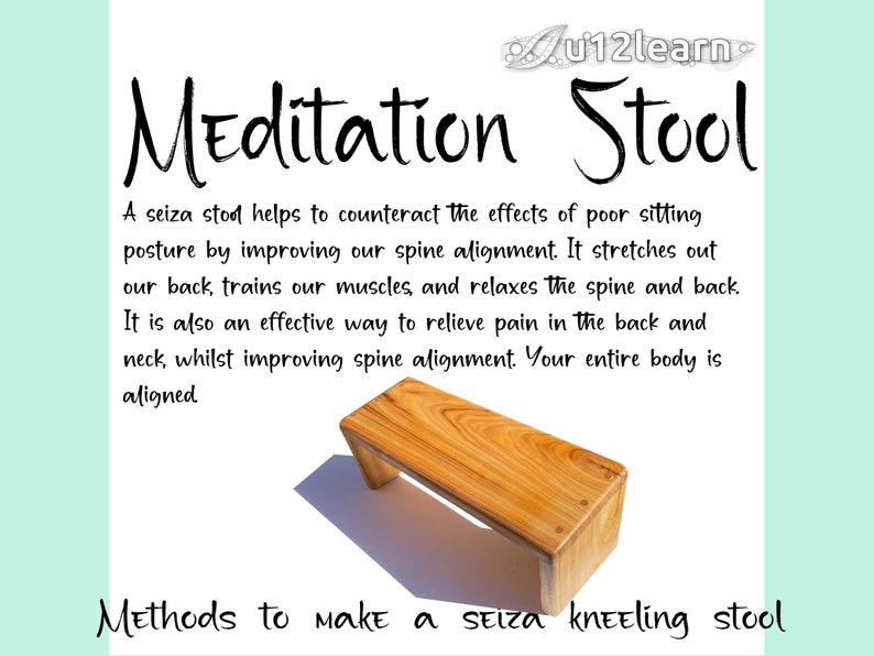 Meditation Seiza Stool Plans - Etsy