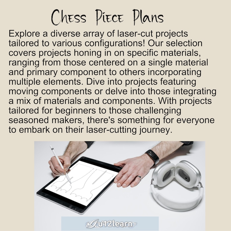 Laser Cut Chess Piece Plans - Etsy