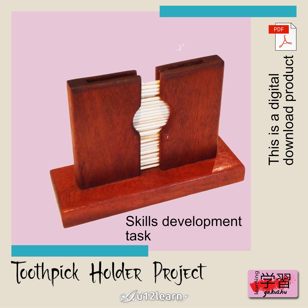 Toothpick Holder Plans/tutorial - Etsy