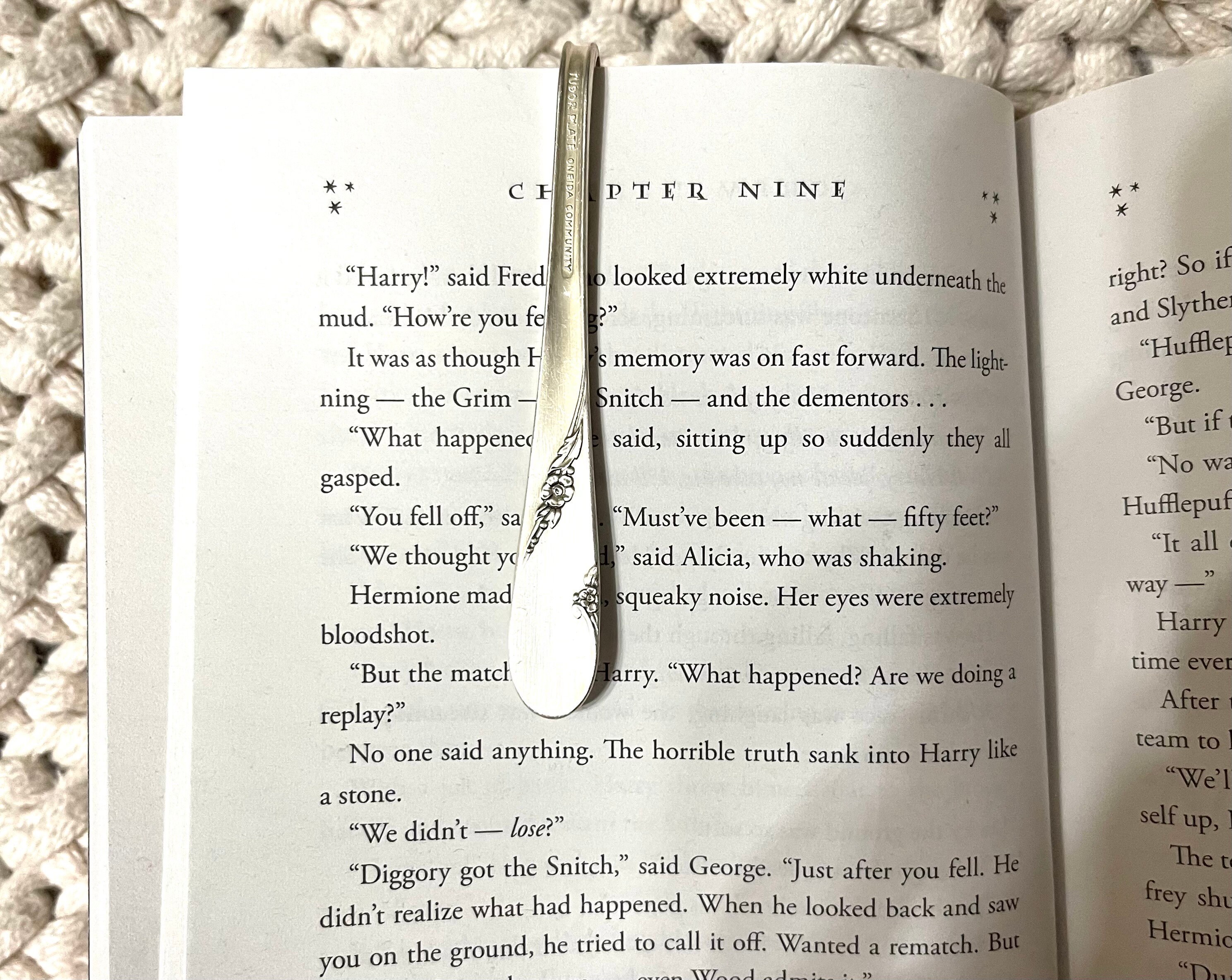 Hand Stamped Antique Spoon Bookmark custom Options Available - Etsy