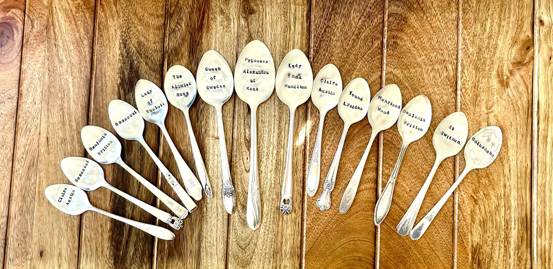 Flattened Antique Spoon Garden Marker - Etsy