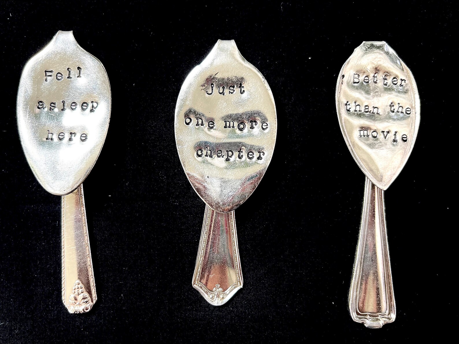 Hand Stamped Antique Spoon Bookmark *custom Options Available - Etsy