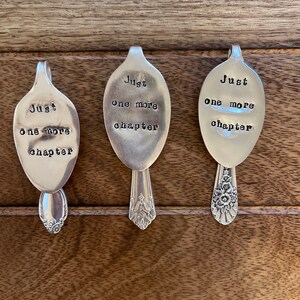 Hand Stamped Antique Spoon Bookmark *custom Options Available - Etsy