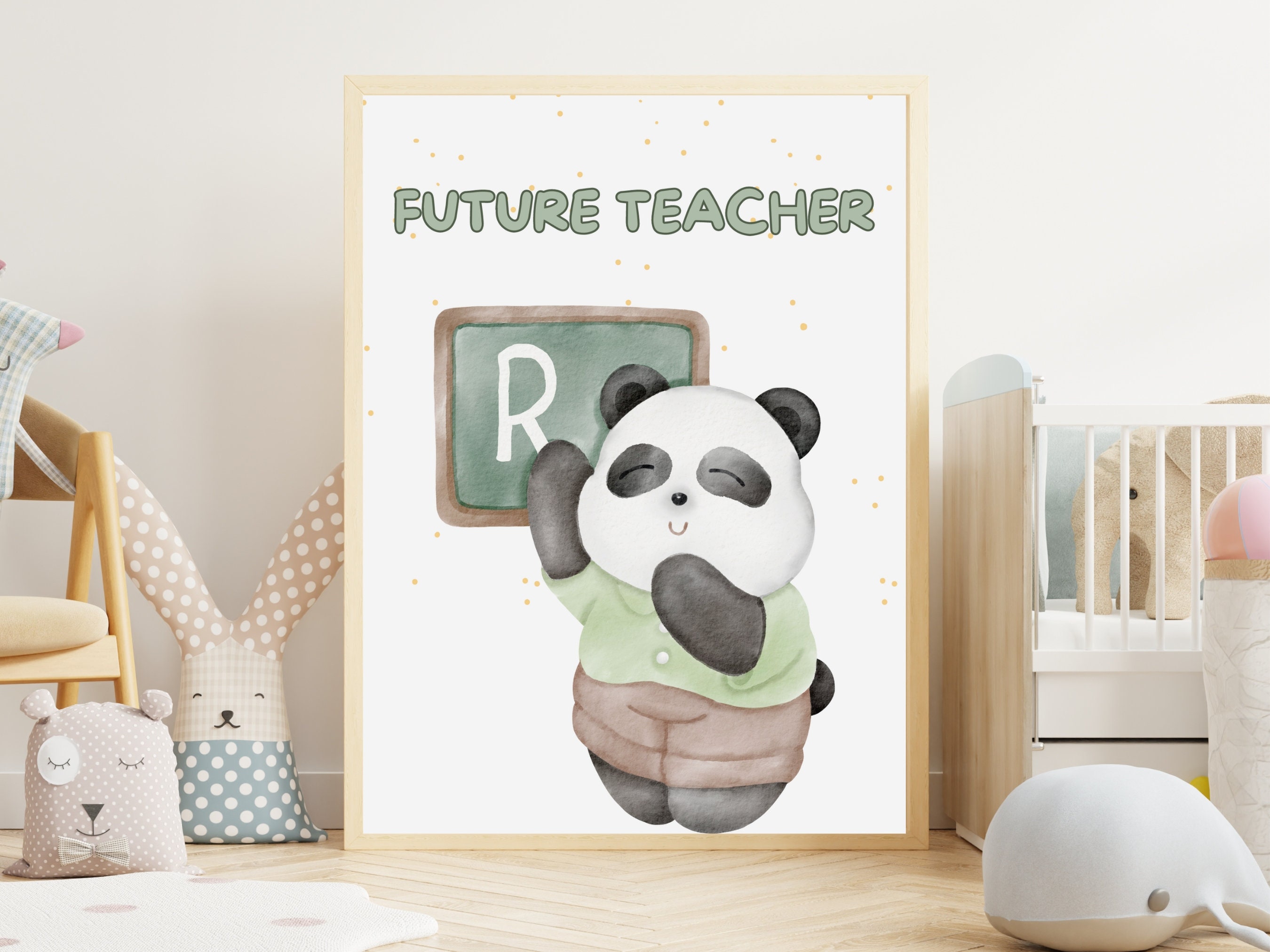 Future Teacher Poster, Little Panda Poster, Motivational Kids Poster ...
