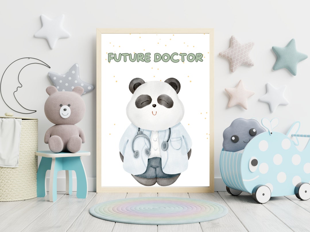Future Doctor Poster, Little Panda Poster, Motivational Kids Poster ...