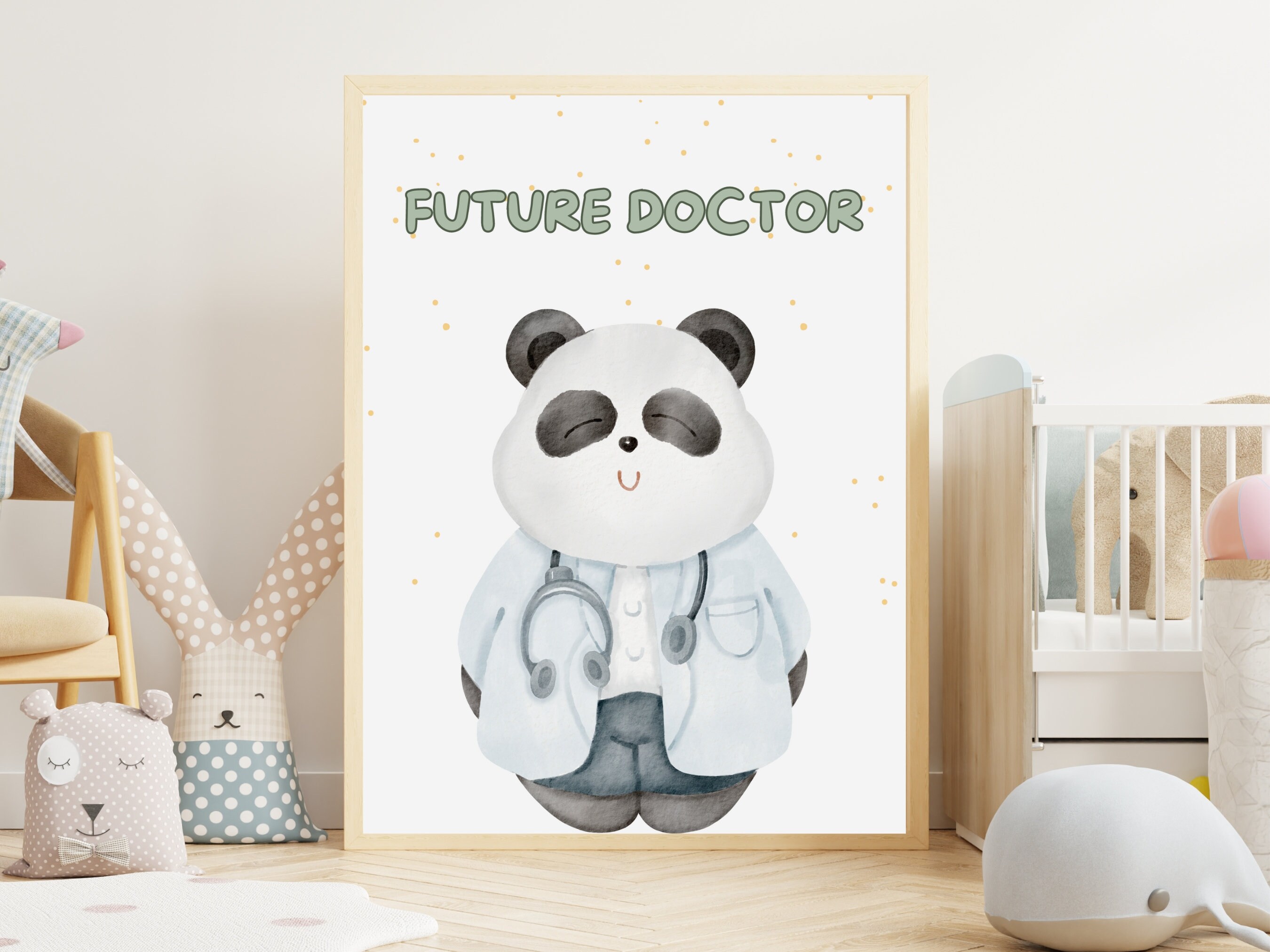 Future Doctor Poster, Little Panda Poster, Motivational Kids Poster ...