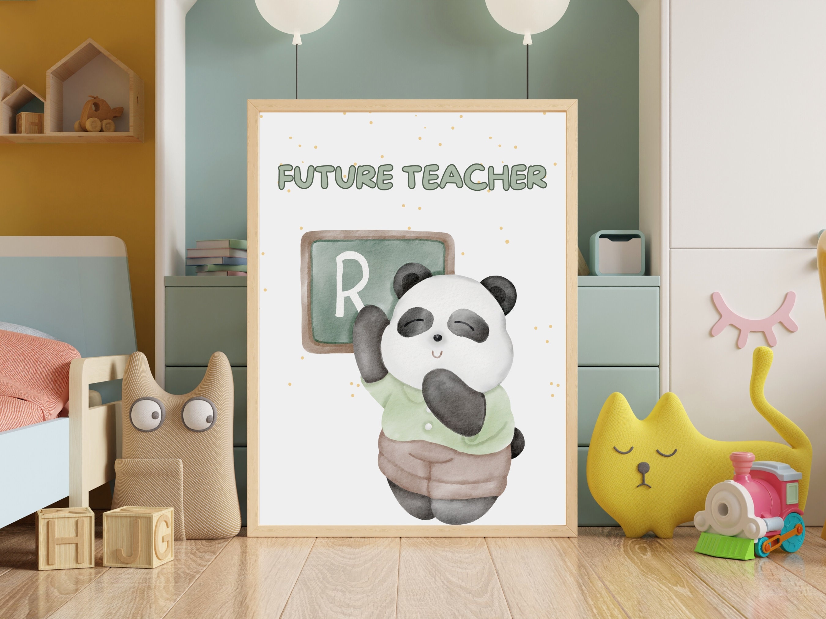 Future Teacher Poster, Little Panda Poster, Motivational Kids Poster ...