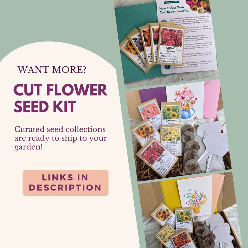 Cut Flower Garden Planner, Journal and Tracker, Design Your Cut Flower ...