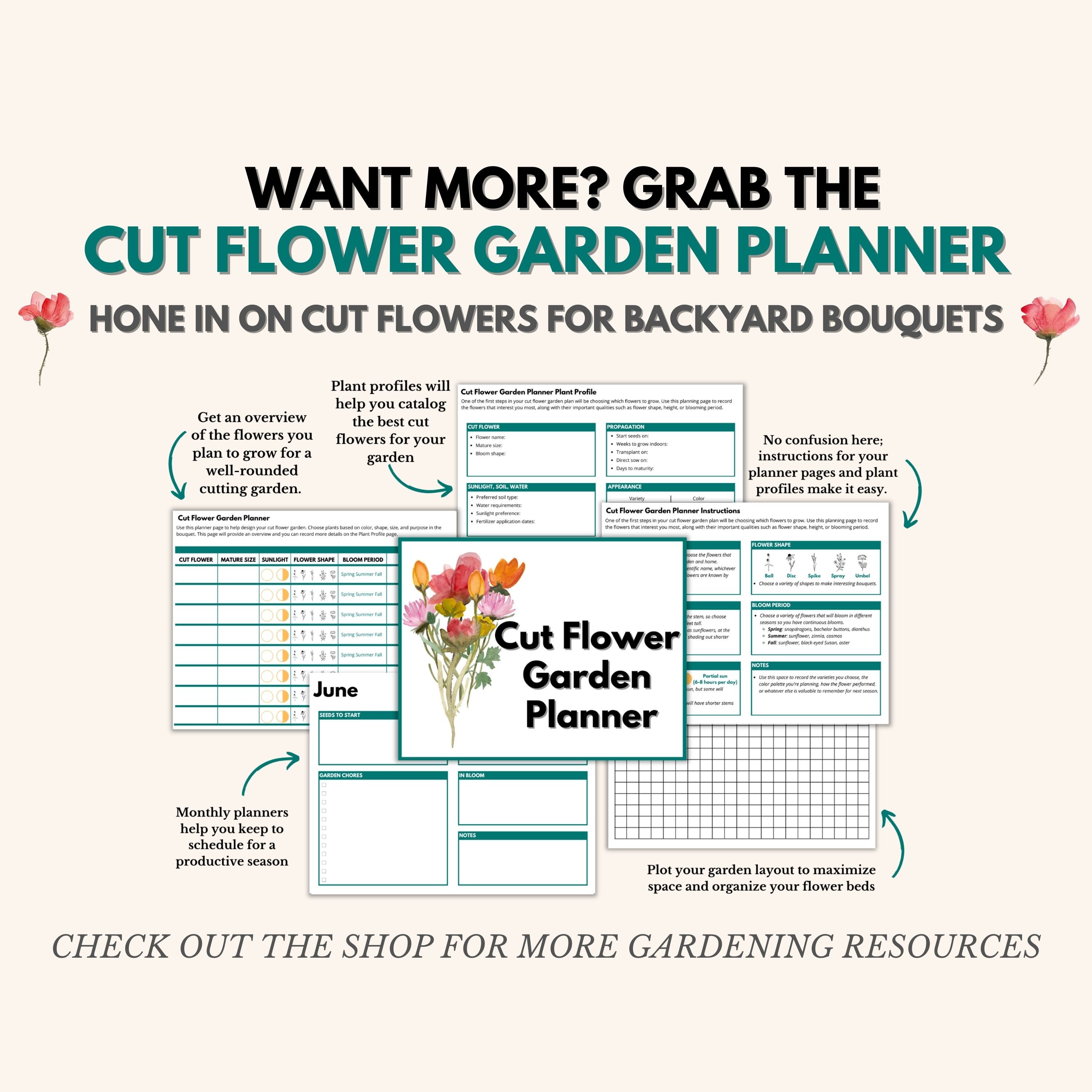 Garden Planner Printable Garden Tracker Garden Journal Gardening ...