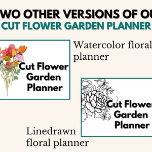 Cut Flower Garden Planner Bundle Garden Journal Garden Planner ...