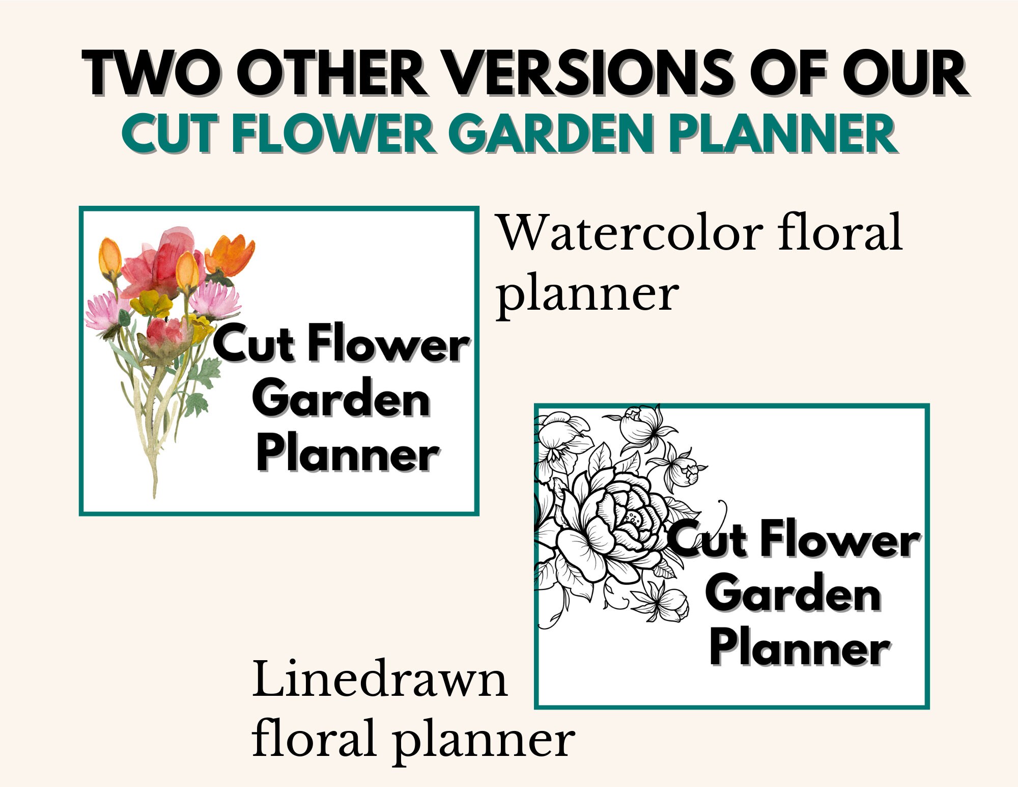 Cut Flower Garden Planner Bundle Garden Journal Garden Planner ...