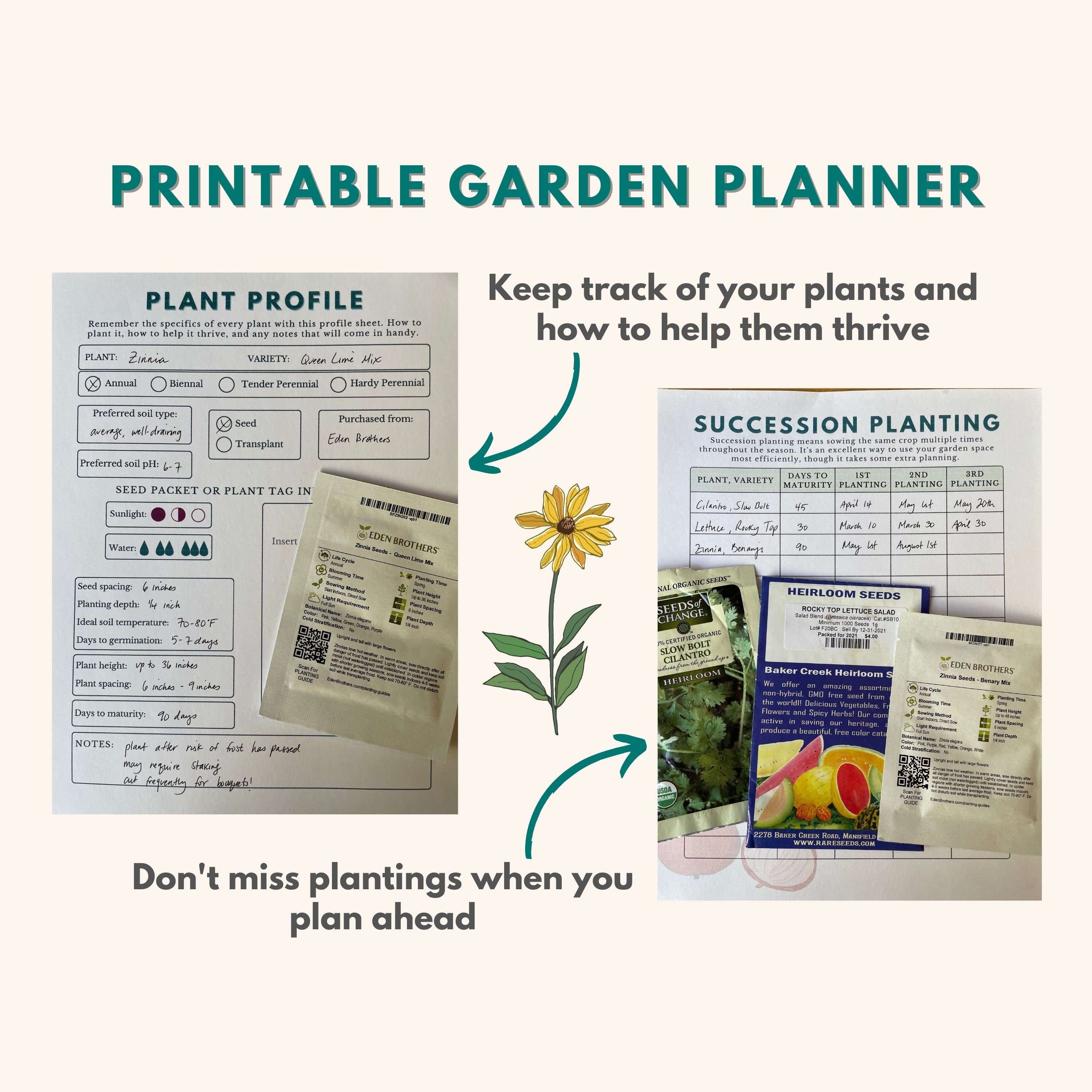 Garden Planner Printable Garden Tracker Garden Journal Gardening ...