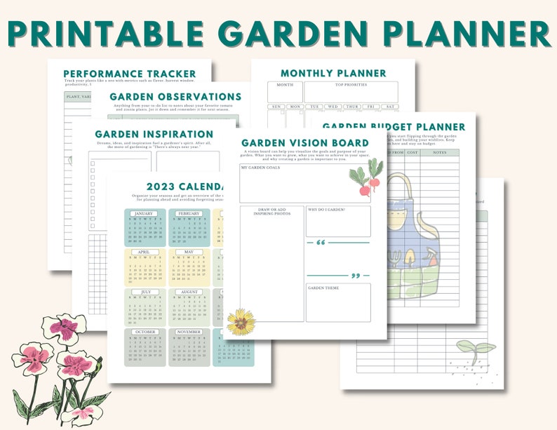 Printable Garden Planner and Journal for Plant Lovers Garden Tracker ...