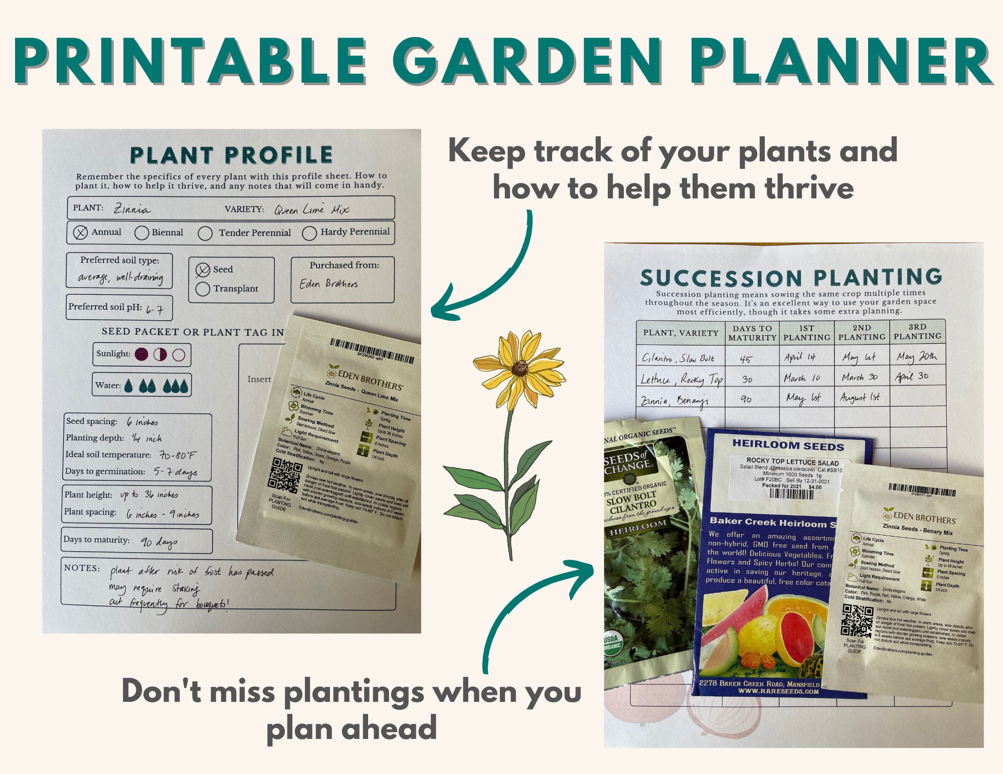 Printable Garden Planner and Journal for Plant Lovers Garden Tracker ...