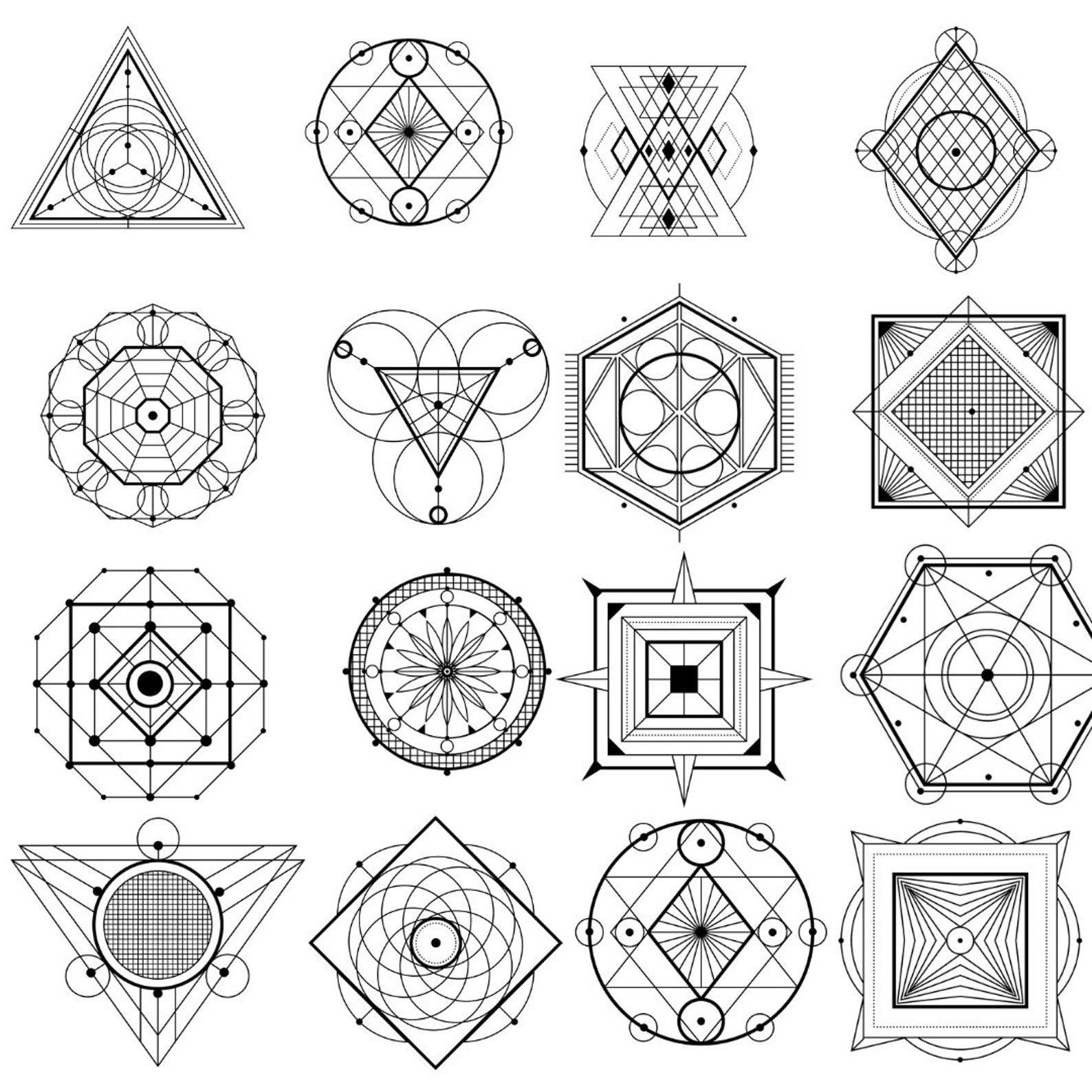 Alchemical Symbols PNG Collection 16 High - Resolution Vector Images ...
