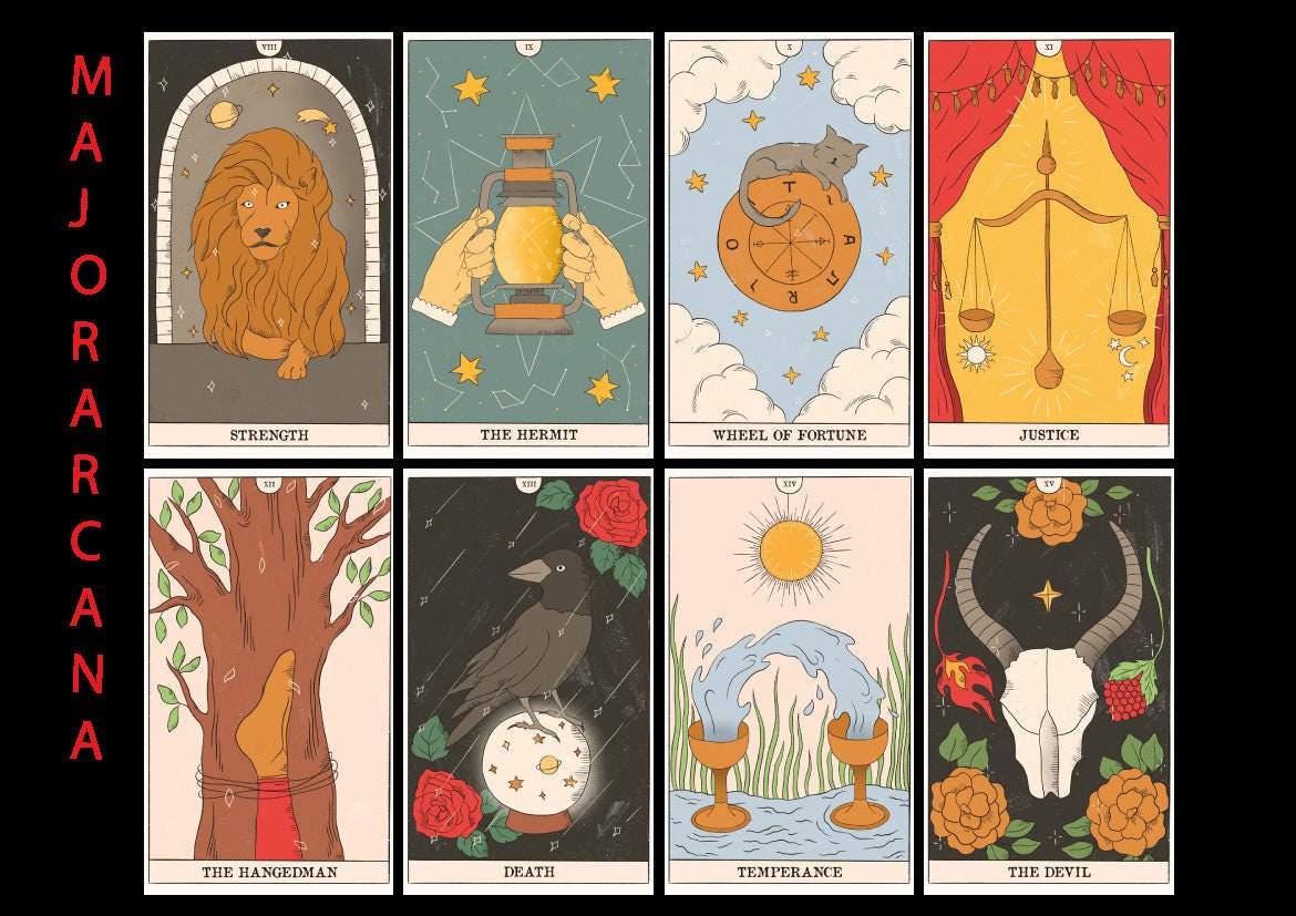 Downloadable Tarot Cards High-resolution Digital Printable Product ...