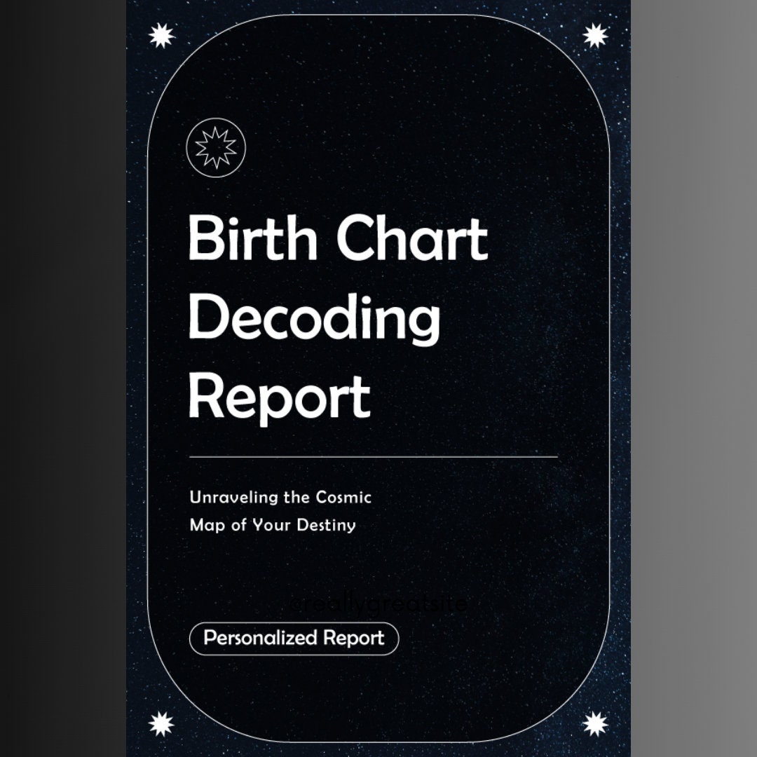 Natal Chart Report , Birth Chart Decoding, Analysis and Decoding of a ...