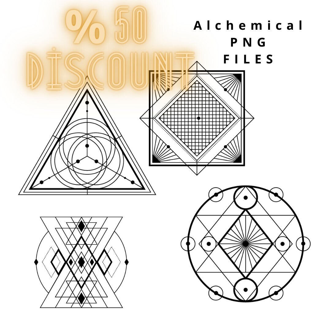 Alchemical Symbols PNG Collection 16 High - Resolution Vector Images ...