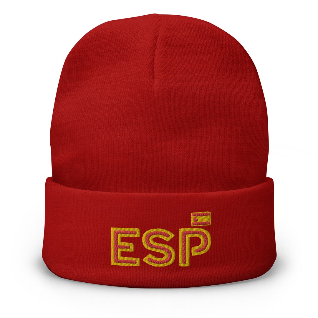 Spain National Flag Retro ESP Soccer Winter Beanie Cap Hat - Etsy