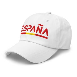 Minimal Spain Flag Hat España Soccer Baseball Dad Cap - Etsy