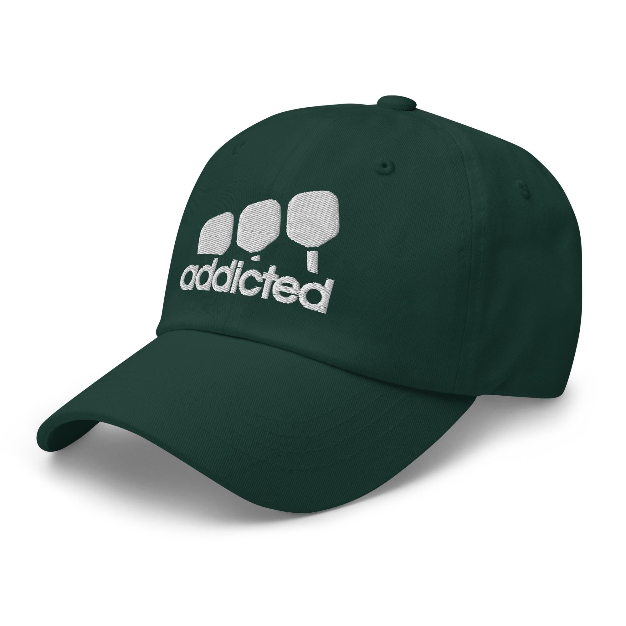 Addicted Pickleball Hat Pickle Ball Addict Logo Baseball Hat Dad Cap - Etsy