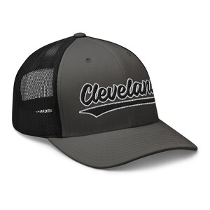 Vintage Cleveland Script Mesh Retro Cleveland Trucker Hat Cap - Etsy