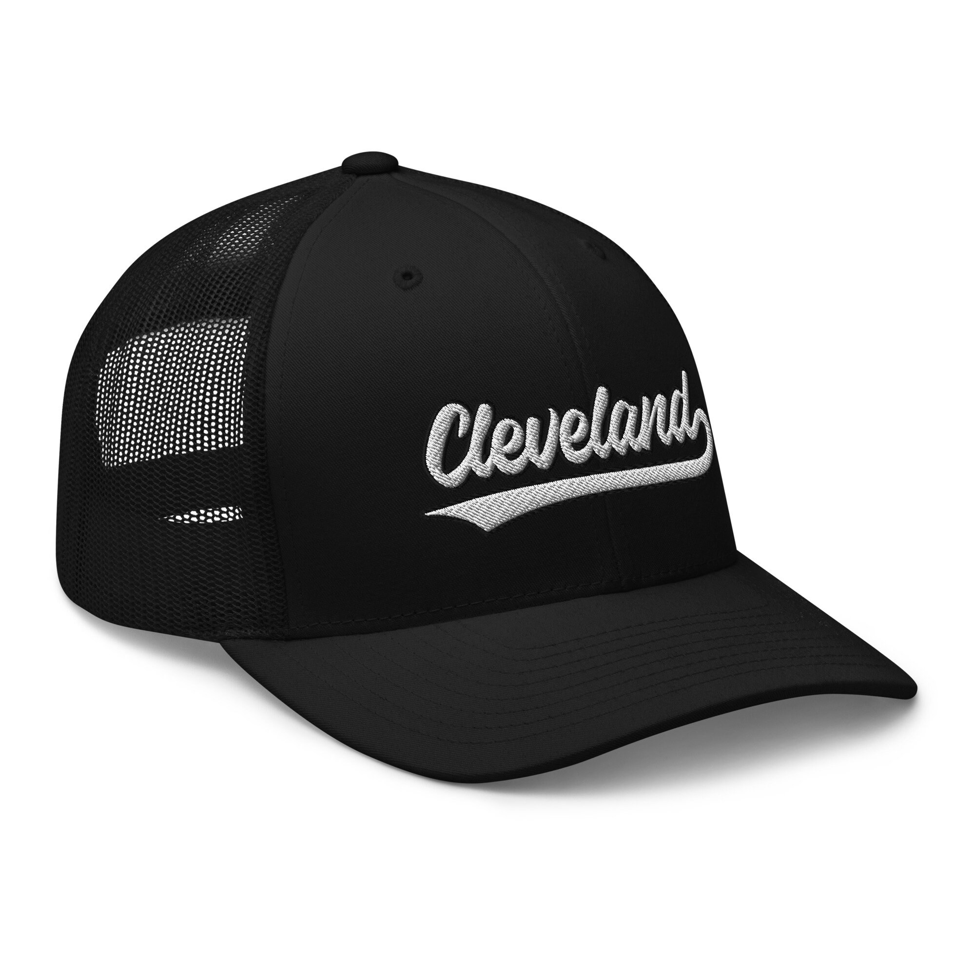 Vintage Cleveland Script Mesh Retro Cleveland Trucker Hat Cap - Etsy