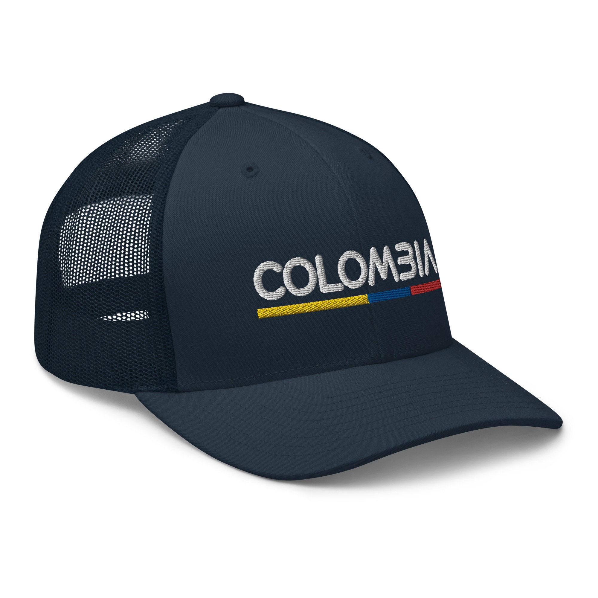 Minimal Colombia Flag Trucker Hat Mesh Colombia Trucker Cap - Etsy