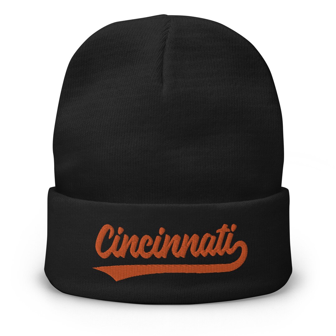 Retro Cincinnati Sports Script Classic Winter Beanie Hat Cap - Etsy