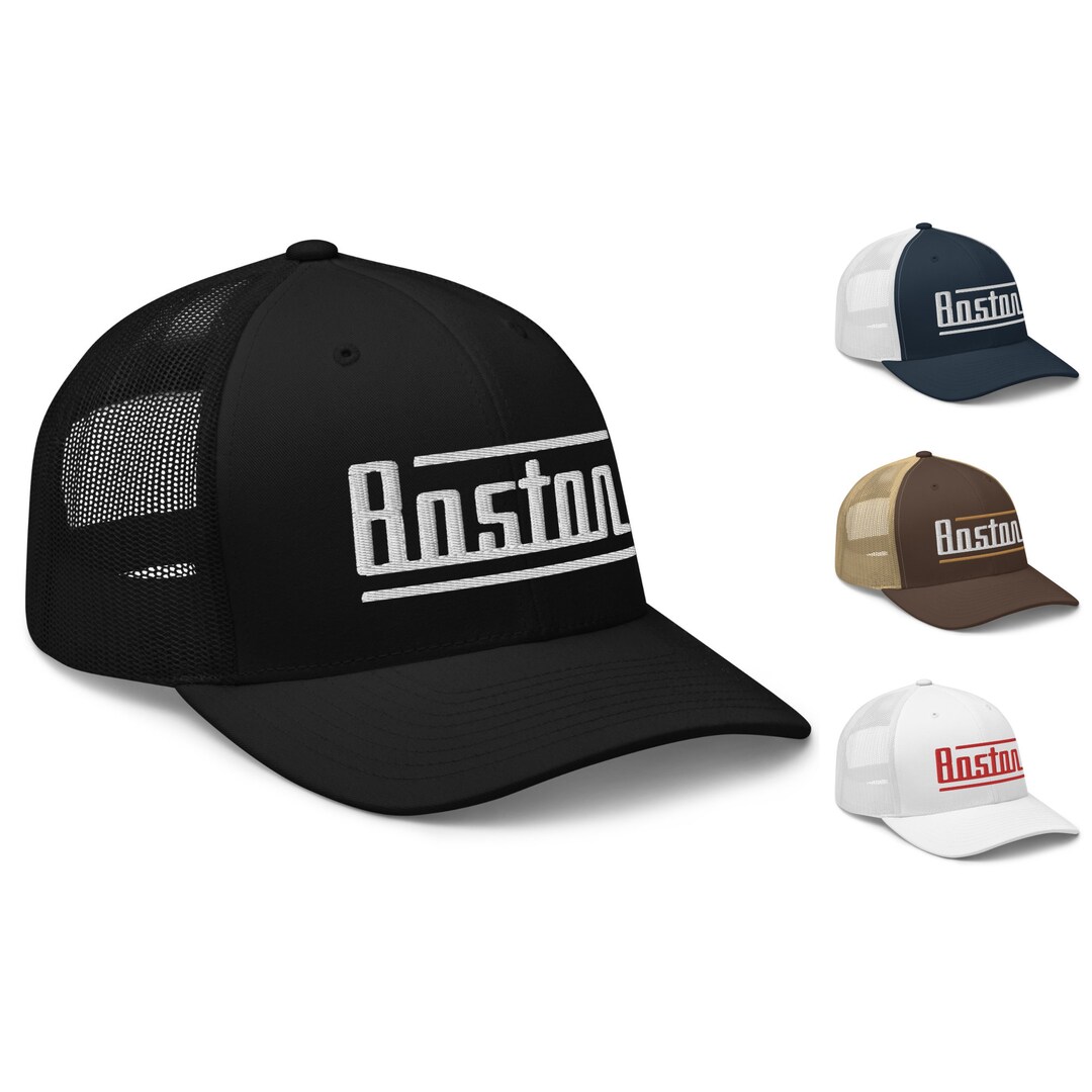Retro Boston Trucker Cap Vintage Boston MA Trucker Hat - Etsy