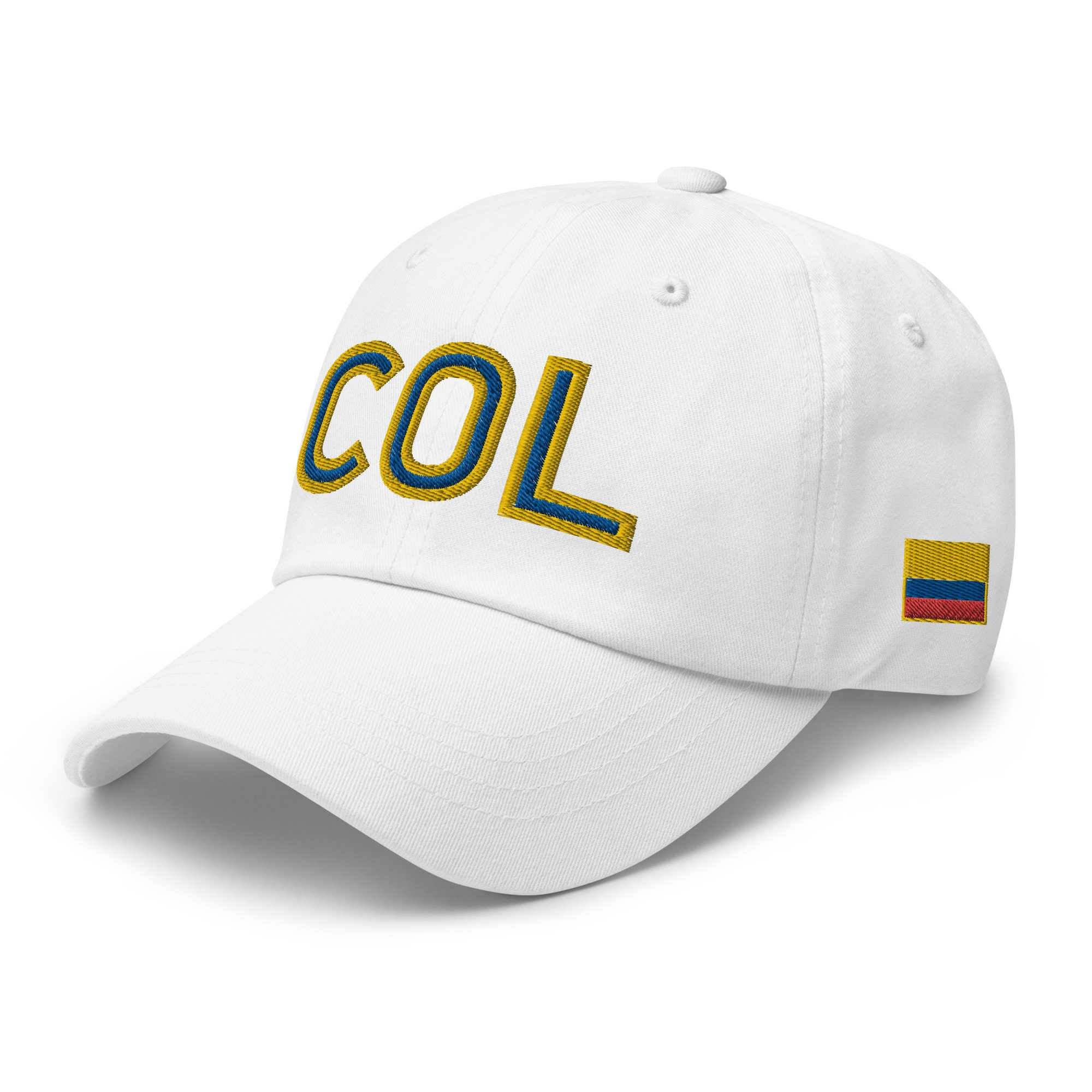Colombia National Flag Retro COL Soccer Baseball Cap Dad Hat - Etsy