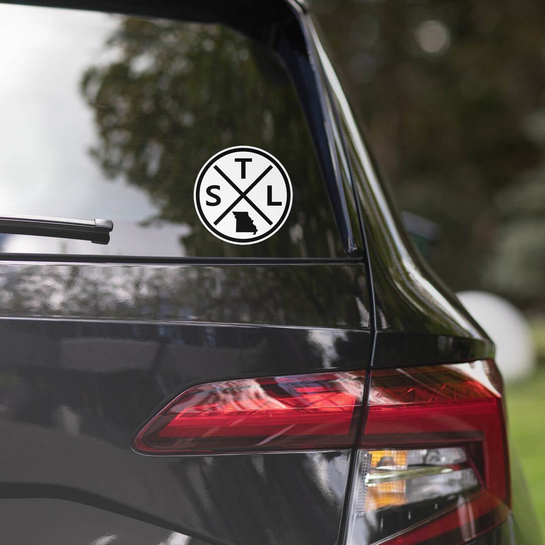 Round St. Louis Bumper Sticker STL St. Louis Window Decal - Etsy