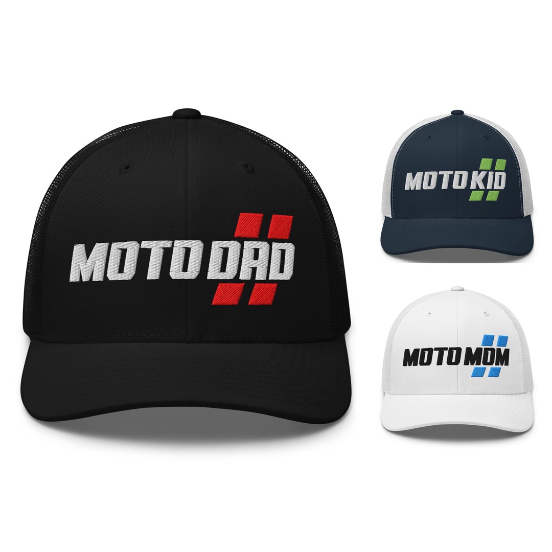 Custom Motocross Racing Hat Moto Dad / Mom / Kids Trucker Hat Cap - Etsy