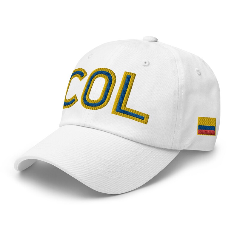 Colombia National Flag Retro COL Soccer Baseball Cap Dad Hat - Etsy